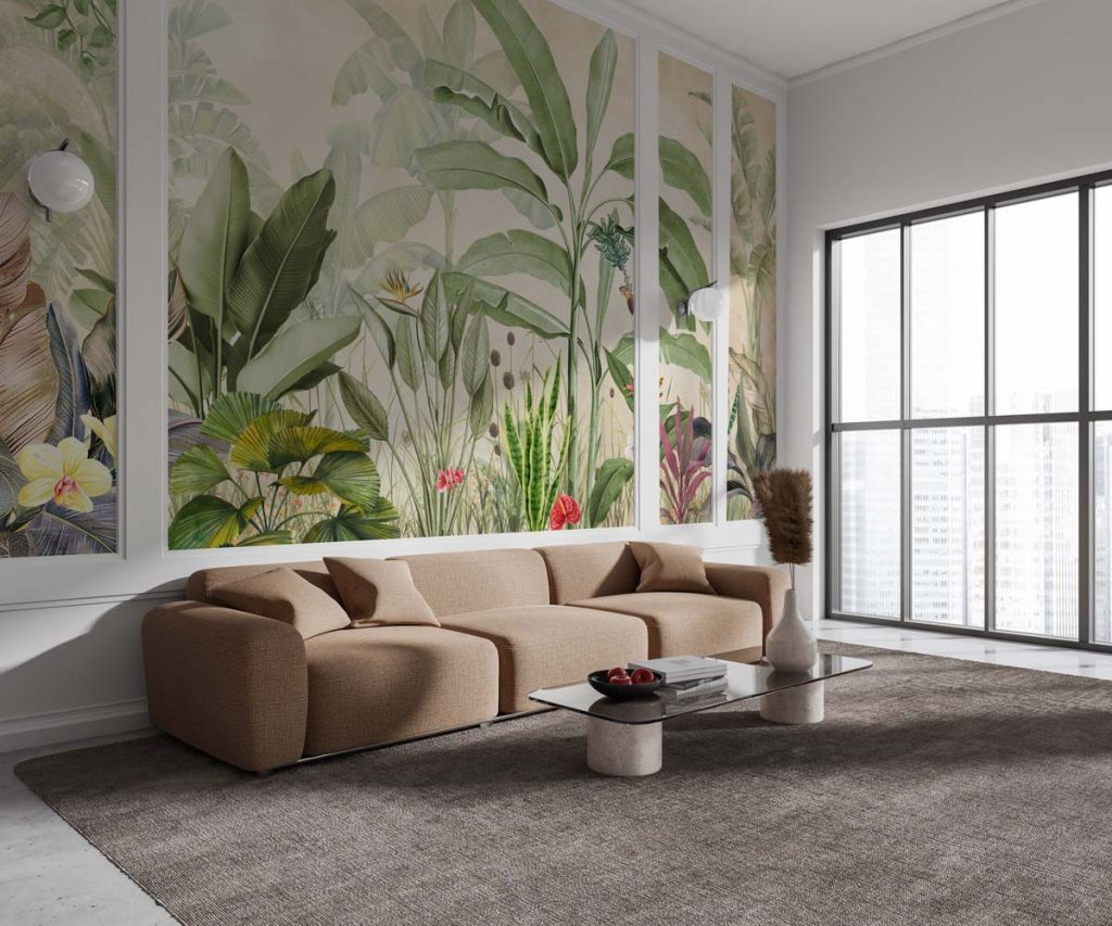 Verdora, Serene Tropical Canopy Wallpaper Mural - Magicdecor