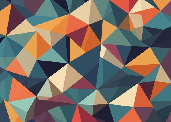 Chromora, Polygon Color Play Mural - Magicdecor