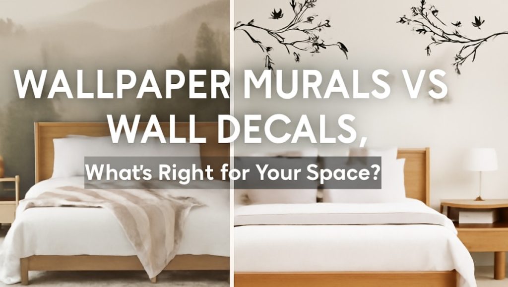 Wallpaper Murals vs. Wall Decals: What’s Right for Your Space?