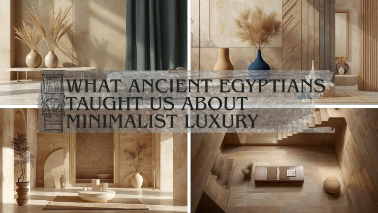 What Ancient Egyptians Taught Us About Minimalist Luxury - Magicdecor