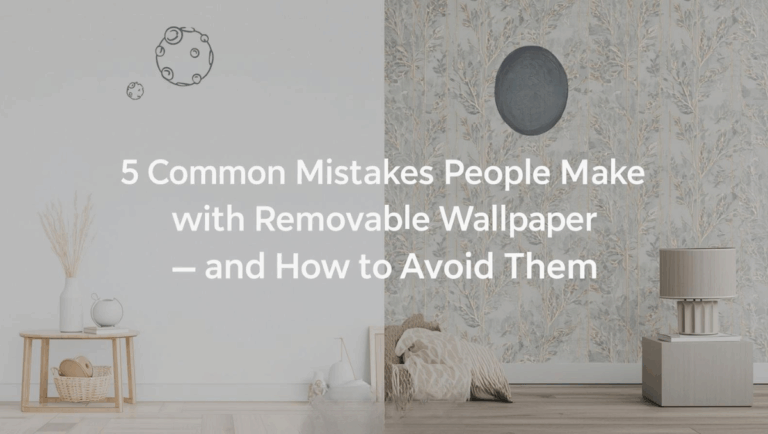 5 Common Mistakes to avoid for Removable Wallpaper - Magicdecor