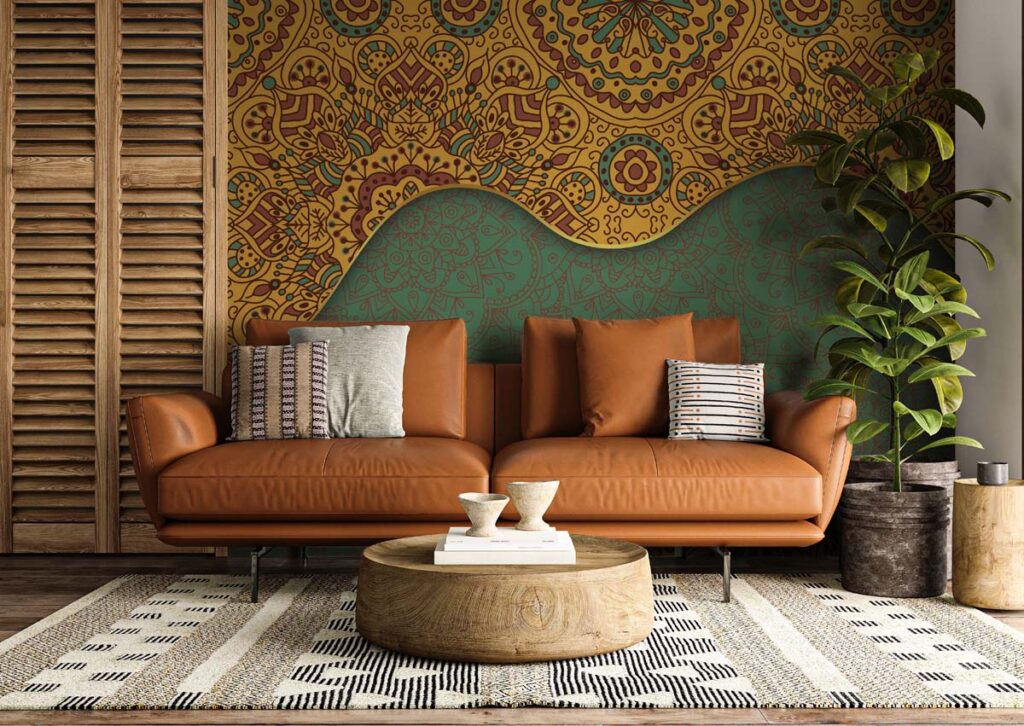 Chakra, Mandala Art Inspired Wallpaper Mural - Magicdecor